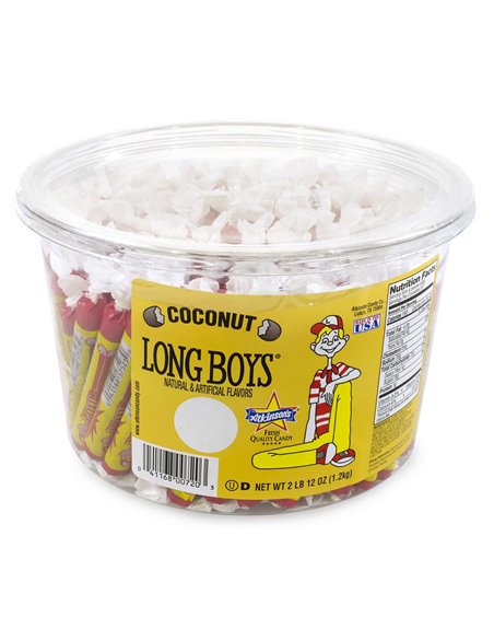 Coconut Long Boys - 130ct - Sell by: pkg - Loc: L10